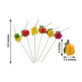 BalsaCircle 50 Assorted Mini Tropical Fruit Disposable Plastic Drinking Straws Party Decorations ...