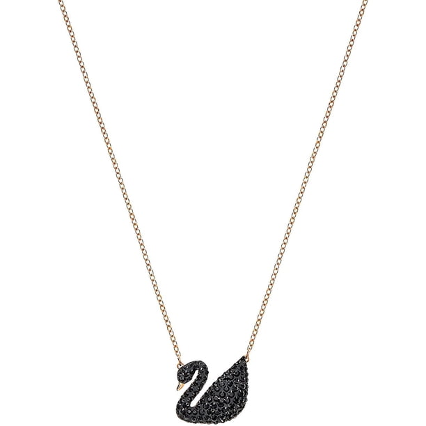 Women's Iconic Black Swan Collection Necklaces Facet Swan Necklace ...