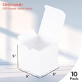 10 Pack 5x5x5 Gift Boxes, Sturdy Small White Gift Boxes for Presents ...