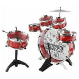 AZImport PS75A Red Kids Drum Set Musical Instrument Toy Playset, Red ...