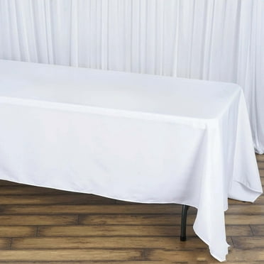 Lann's Linens Polyester Tablecloth - 90" x 132" Rectangular - Navy Blue ...