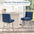 Free Shipping! HOMCOM Counter Height Bar Stools Set of 2, 180 Swivel ...