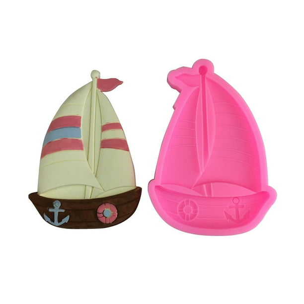 Pirate Ship Shape Kitchen Baking Mold Silicone Cake Decorating Tools ...