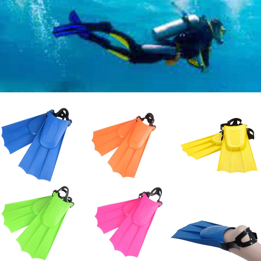 D-GROEE 1 Pair Adult Short Light Swim Fins with Adjustable Heel ...