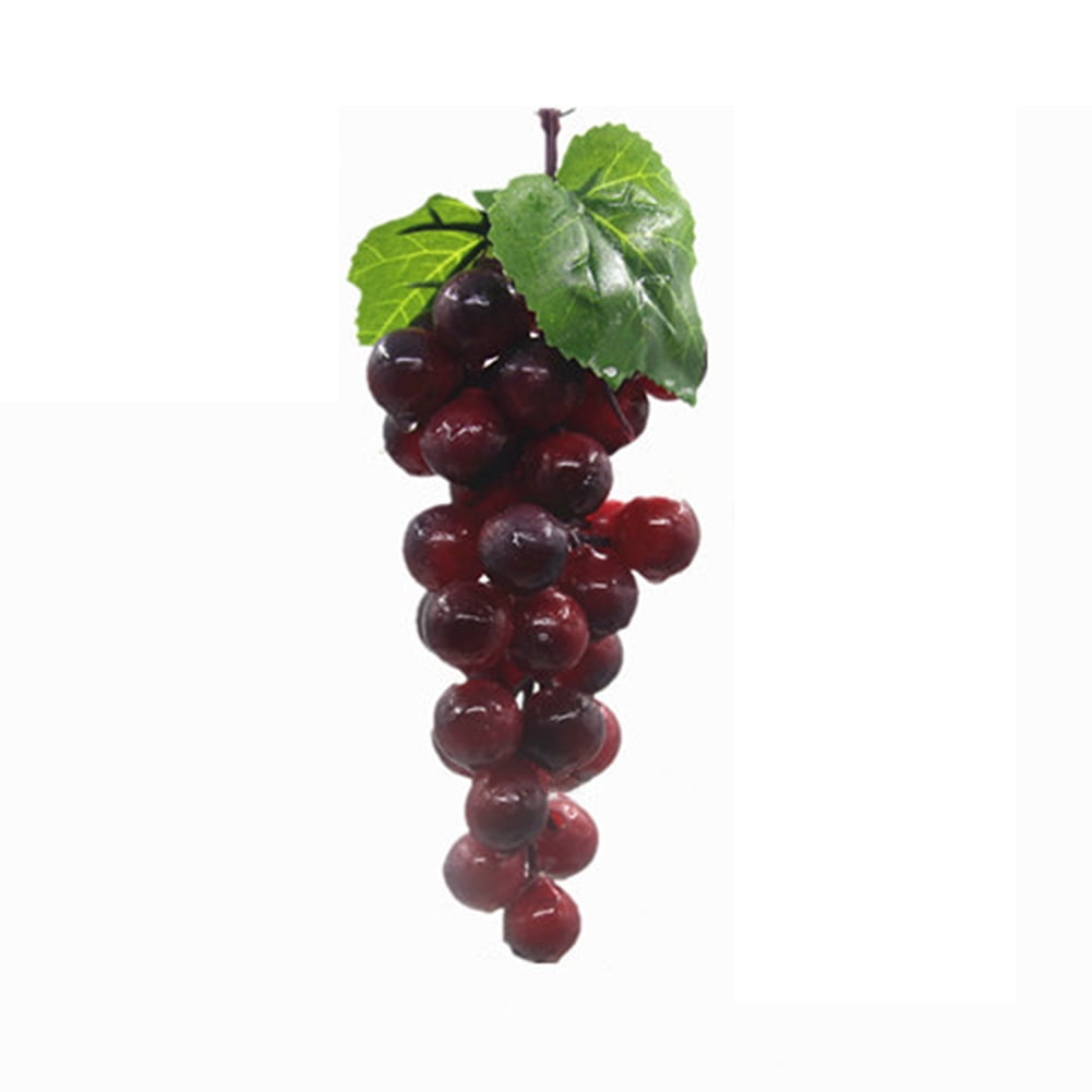 Yesfashion Artificial Fake Grape Lifelike Fruits Home Decorative Grape ...