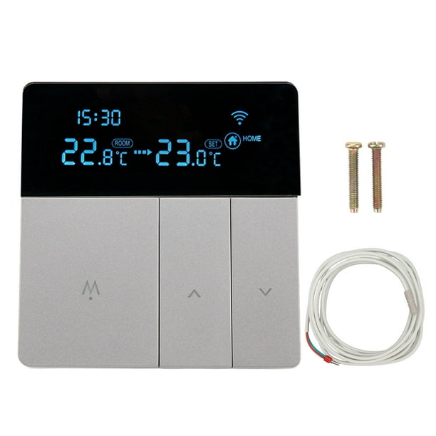 Floor Heating Thermostat,Digital Thermostat Large LCD Programmable ...
