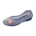 BRICH Women's Cute Crystal Transparent Closed Toe Sandals Spring Summer ...