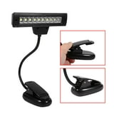 WALFRONT Portable 10 LED Clip-on Music Stand Lamp, AC 110V ~220V ...