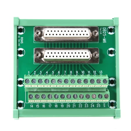 Terminal Block, Easy To Connect DB25 DIN Rail Small Body With Regular ...
