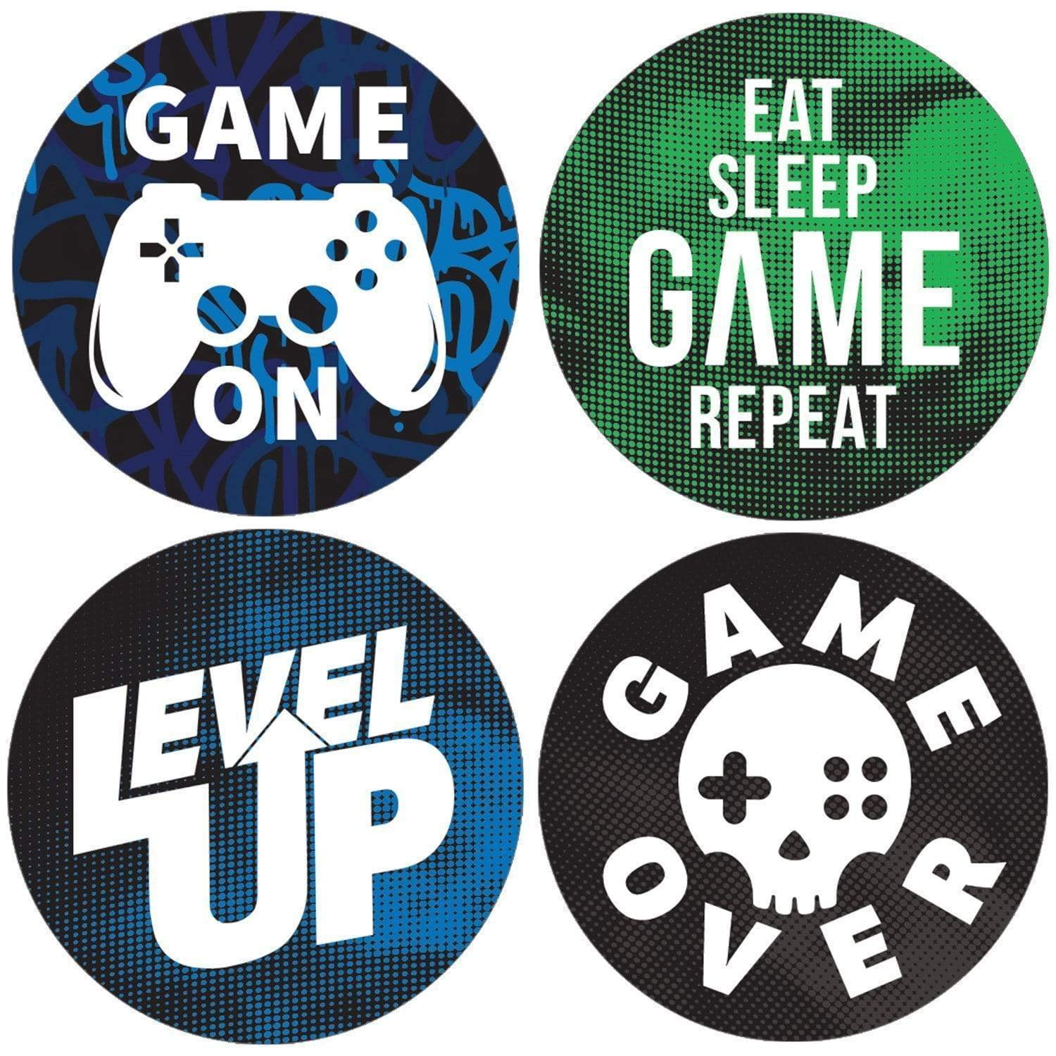 Stickers, Labels & Tags Paper & Party Supplies Gamer Stickers etna.com.pe