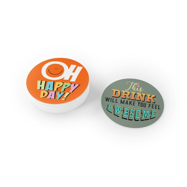 Funny Coasters - Paper, Disposable, Recyclable Drink Coasters - Set of ...