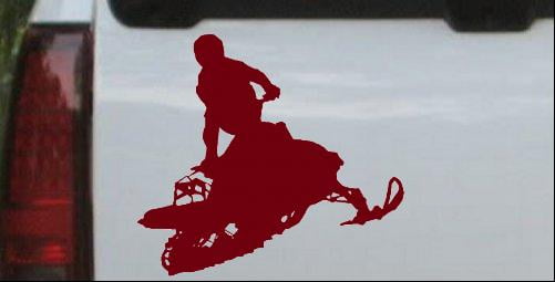 Snowmobile Trick Decal Car or Truck Window Decal Sticker - Walmart.com