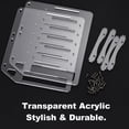 BIMZUC Hard Drive Rack Bracket Enclosure 4 Bay Acrylic DIY Cooling ...