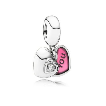 PANDORA Red Effervescence Charm - Murano Glass & Clear CZ - 791631CZ ...