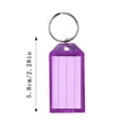 Colored Key Double Loop Flip Design Blank Label Keychains For Hotel ...
