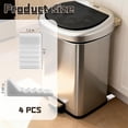 YEESHU Silicone Garbage Can Wall Protector No Drill Bumper For Square ...