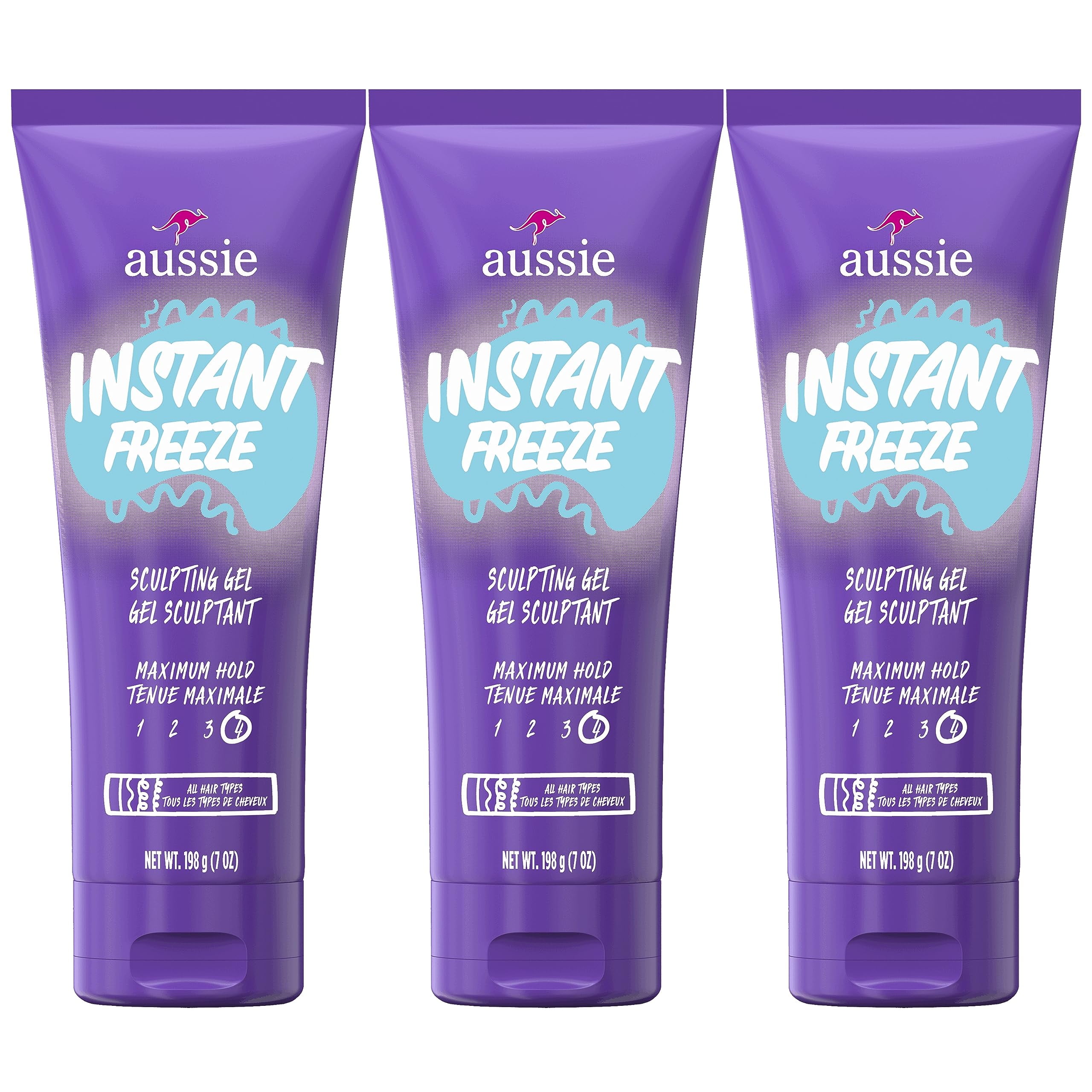 Gel para el cabello Aussie Instant Freeze Sculpting Maximum Hood 200 ml ...