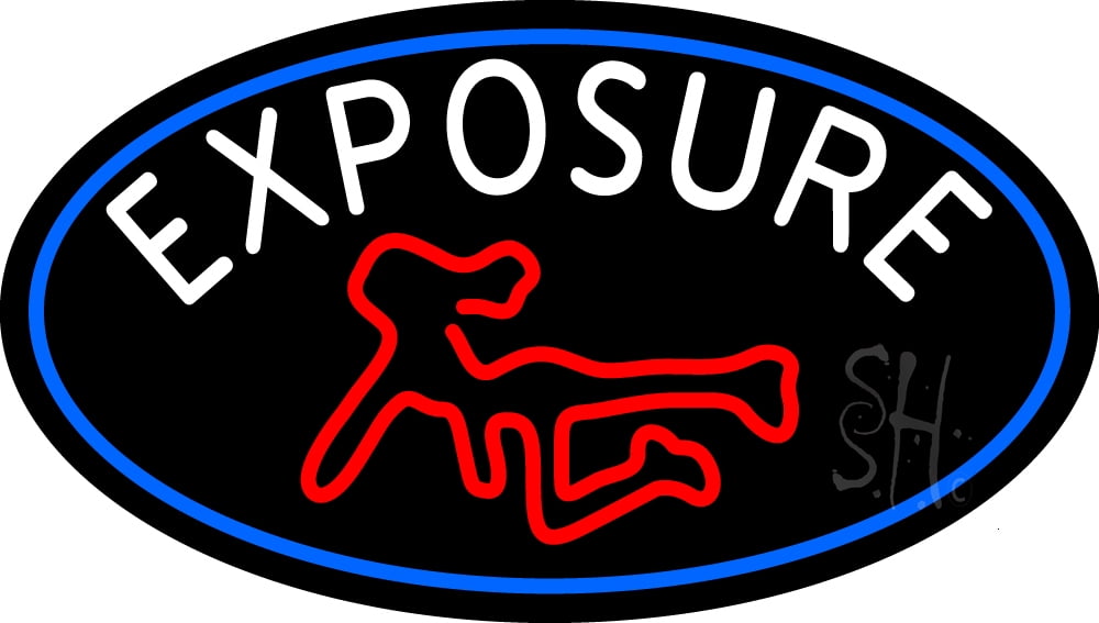 Exposure Full Girl Logo LED Neon Sign 20" Tall x 37" Wide - inches ...