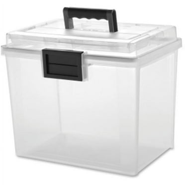 Storex Tote Clear Storage Box with Lid - Walmart.com