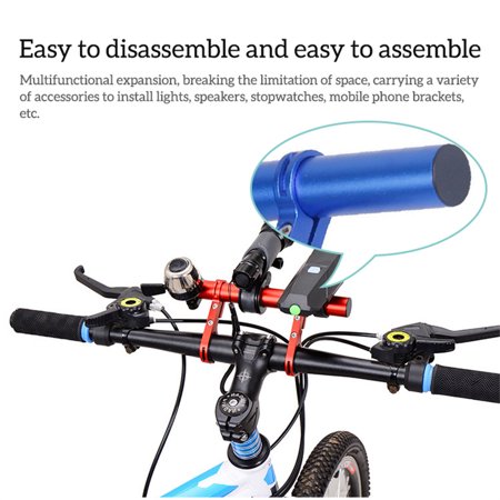 Handlebar Extender with Double Clamps Handle Bar Extension Bracket ...