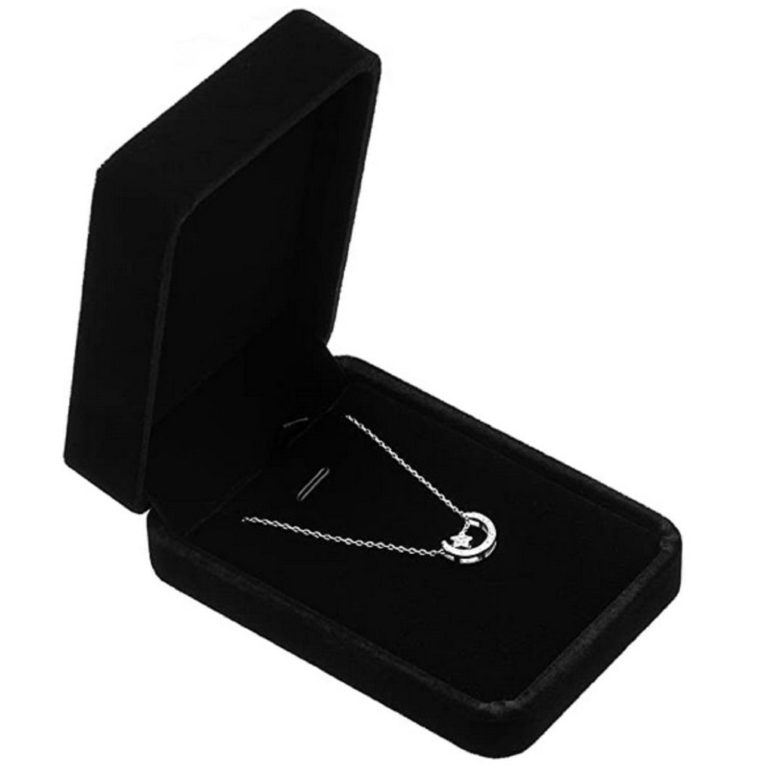 Velvet Necklace Storage Box Case Jewelry Display Box for Anniversary ...