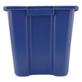 Stacking Recycle Bin, 14 gal, Polyethylene, Blue | Bundle of 5 ...