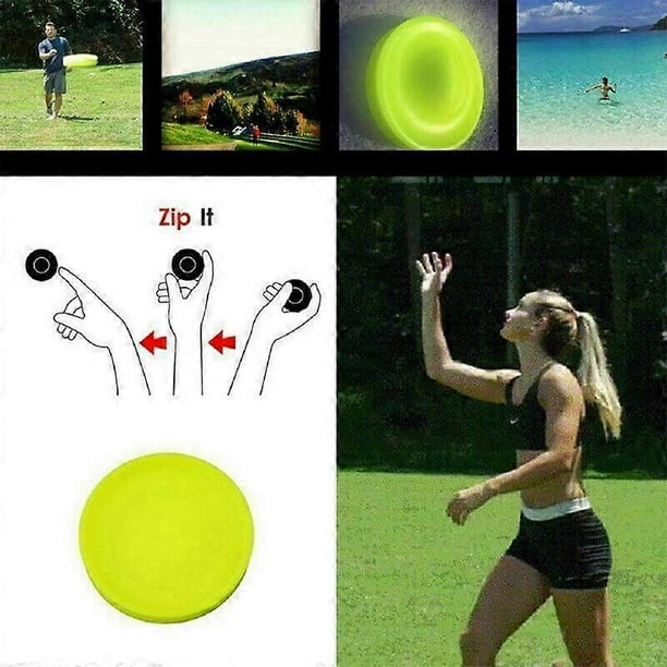 Mini Flying Discs Pocket Zip Chip Flying Disc Outside Beach Kids Adults ...