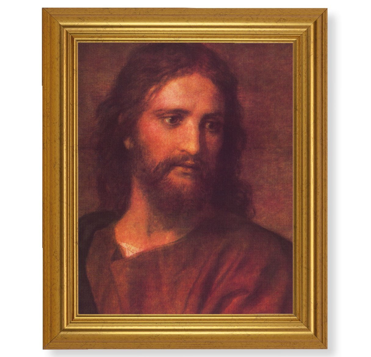 Christ at 33 Picture Framed Wall Art Decor, Large, Antique Gold-Leaf ...