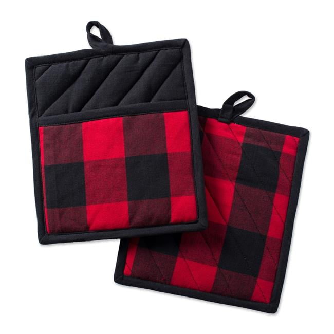Red Buffalo Check Pot Holder Set of 2 - Walmart.com