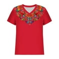 Red Ladies Victorian Renaissance Peasant Steampunk Tshirts Graphic Tops ...