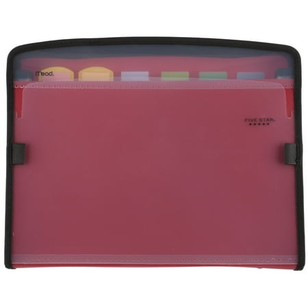 Five Star Expanding File, 7-Pocket Expandable Filing Folder, Zipper ...