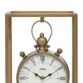 DecMode 13" Bronze Metal Standing Stopwatch Clock - Walmart.com