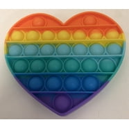 Popit Fidget Toy Rainbow Push Pop Bubble Sensory Toys for Stress Relief - Square - Walmart.com
