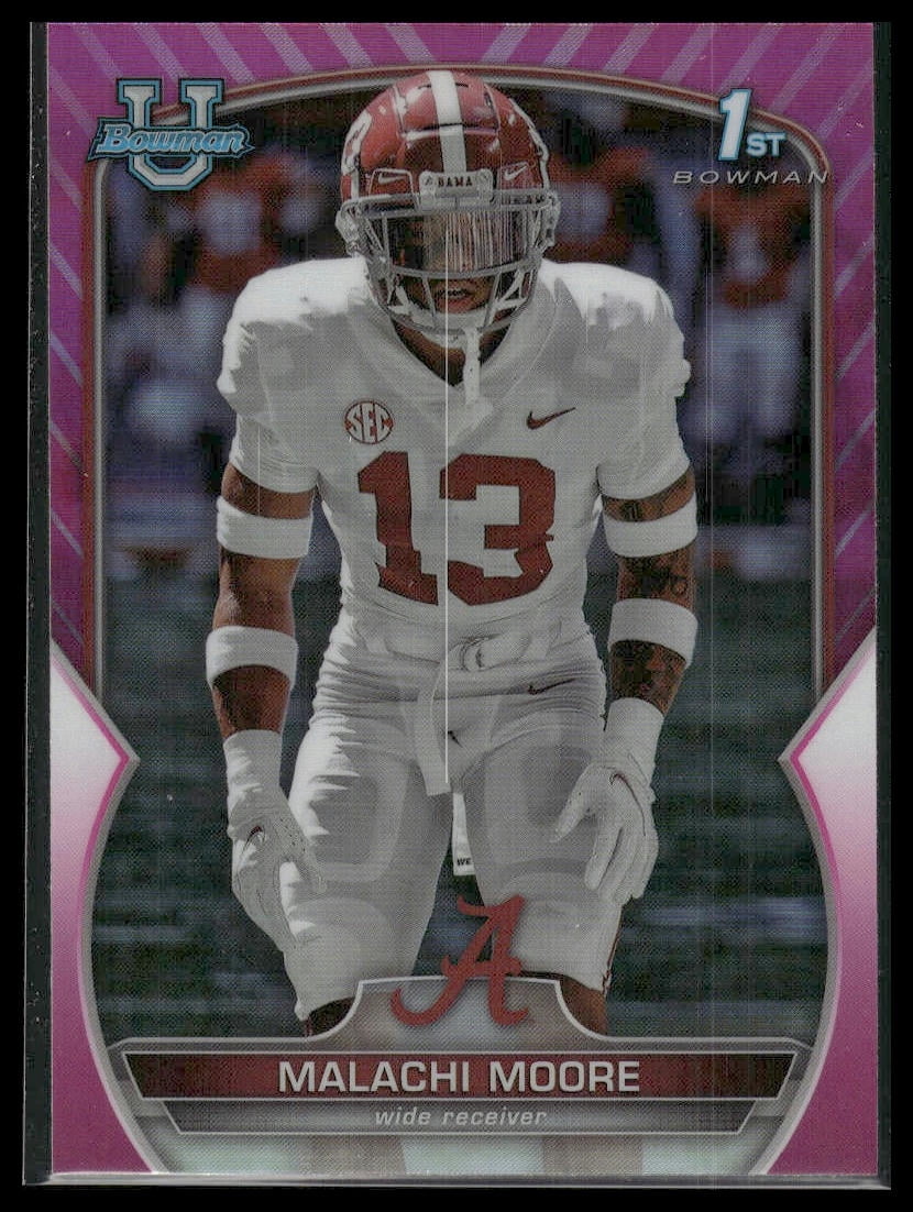2022 Bowman University 1st Bowman Malachi Moore #74 Pink - Walmart.com