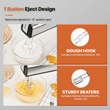 5-Speed Electric Hand Mixer with Whisk, Traditional Beaters, Dough ...