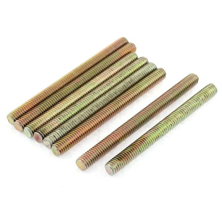 8 Pcs 1mm Pitch M6 x 70mm Male Full Thread Metal Threaded Rod Bar Screw ...