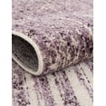 Unique Loom Jennifer Del Mar Rug Purple/Ivory 3' 3" x 5' 3" Rectangle ...