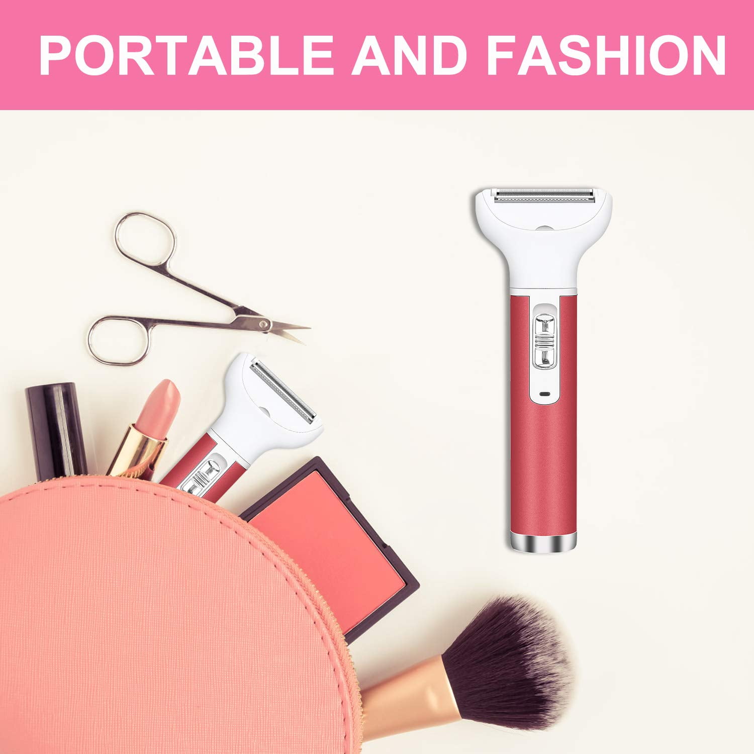 Buy Hoey Electric Razor for Women, 5 in 1 Cordless Face Shaver Set, Wet ...