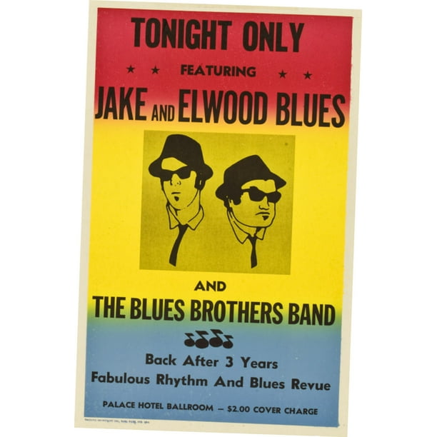 Blues Brothers The Movie Poster 24In x36In Art Poster 24x36 Multi-Color ...