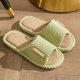 ibiyuan Womens Slippers Size 9 Women Striped Warm Home Slippers Soft ...