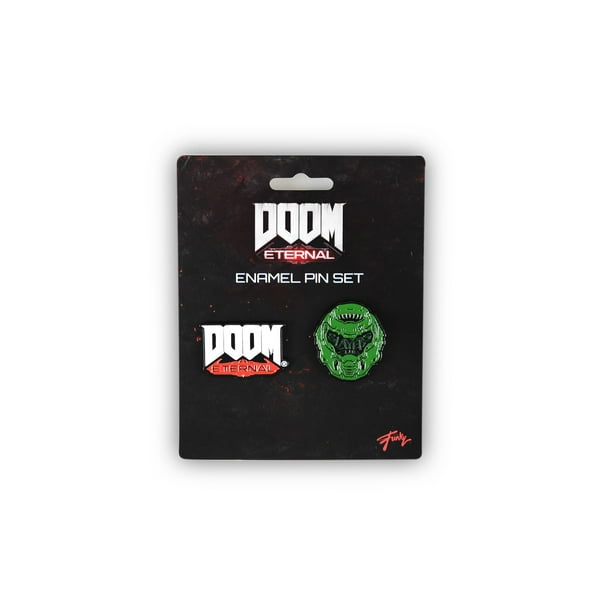 Doom Eternal Slayer & Logo Pin Set | Exclusive Enamel Collector Pins ...
