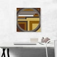 ARTCANVAS Mid-Century Modern A Window of Shapes Canvas Art Print - Size: 18" x 18" (1.50" Deep ...