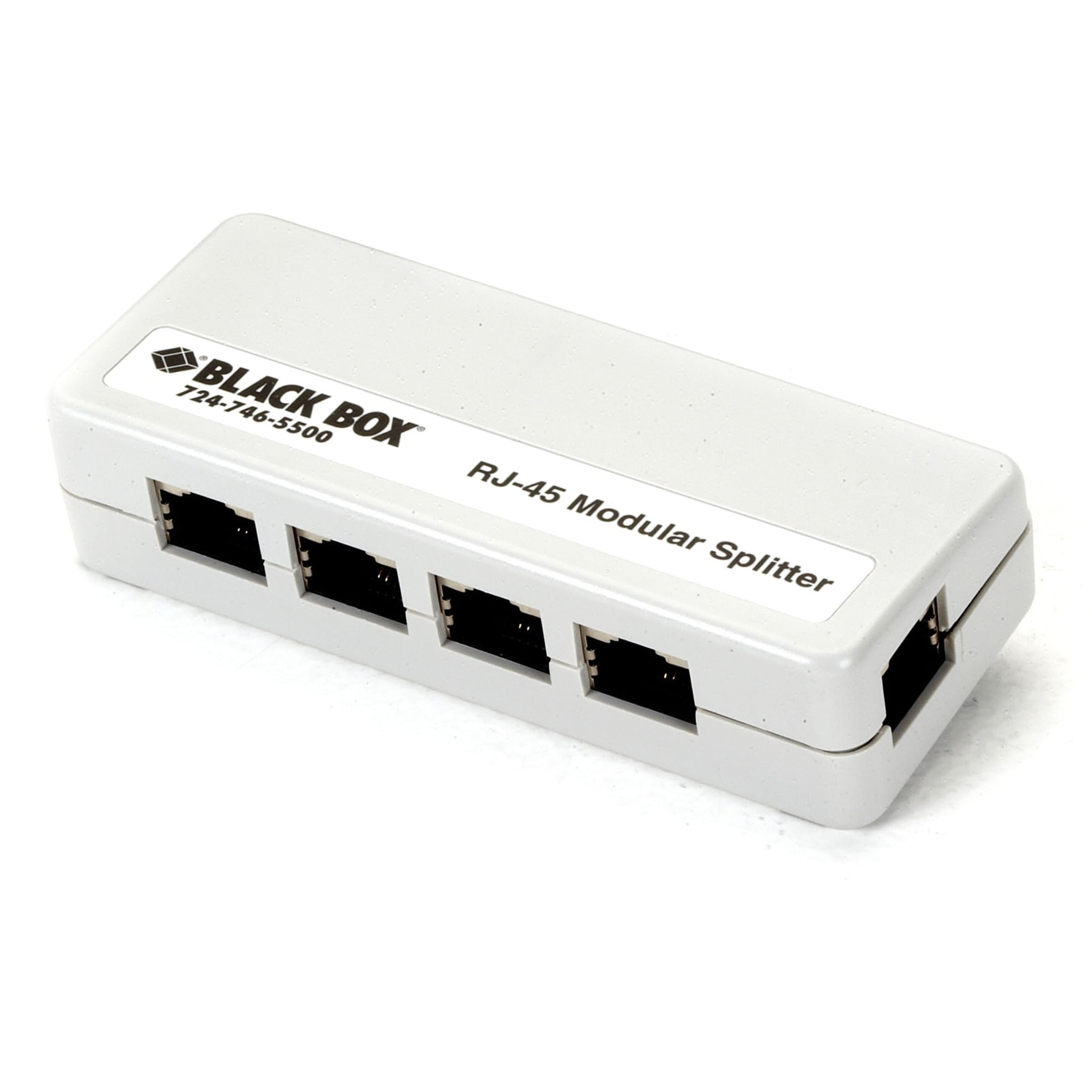 BLACK RJ45 MODULAR SPLITTER - - Walmart.com