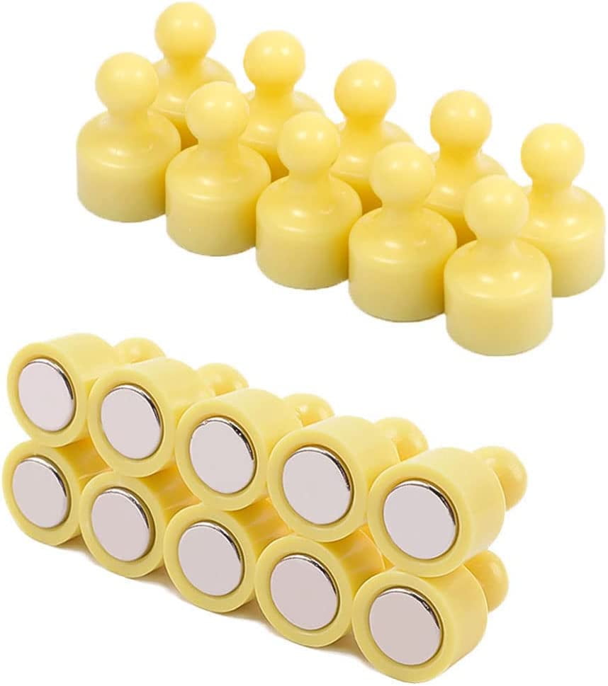 20 PCS Magnetic Push Pins Small Refrigerator Magnets Strong Fridge ...