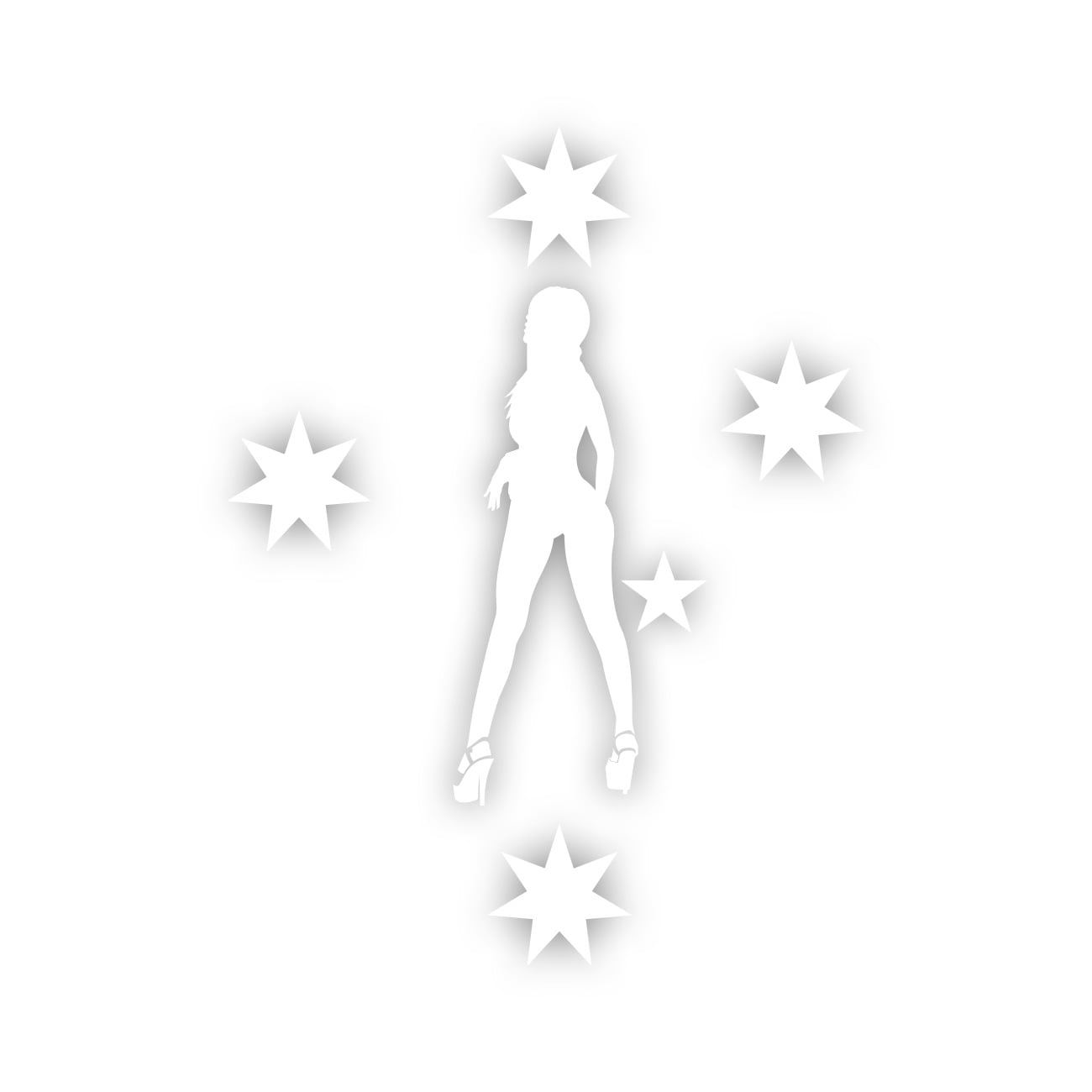 Australian Southern Cross with Dancer Sticker Decal Die Cut - Self ...