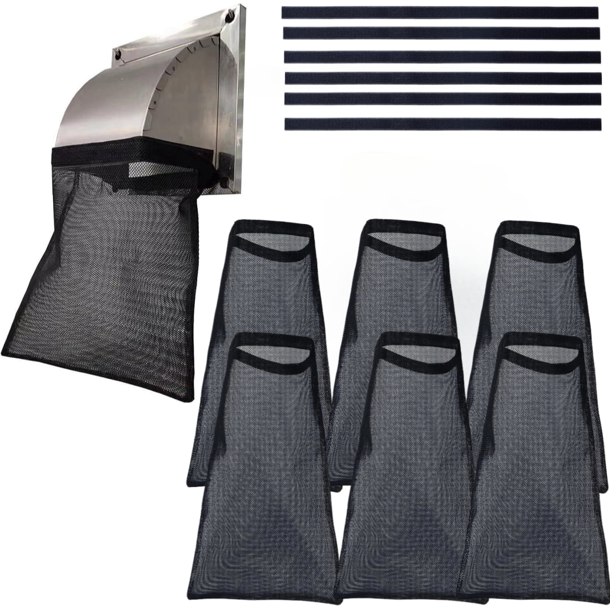 6 Pack Lint Bag for Dryer Vent Trianu Outdoor Vent Lint Bag Indoor Vent ...