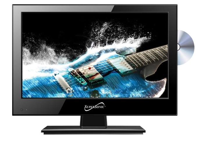 Supersonic SC-1312 - 13.3" Widescreen LED HDTV with built-in DVD ...