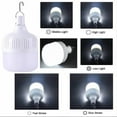 1-8pcs Portable Outdoor Camping Lights USB Rechargeable lamp LED ...