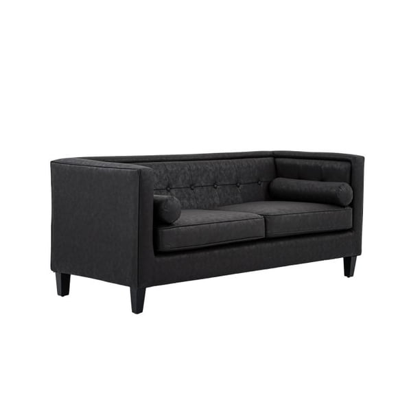 Sofá 3 cuerpos Moncayo vinil - Negro Weik Contemporáneo | Walmart en línea