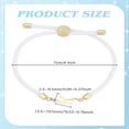 1pc Adjustable Nylon Cord Slider Bracelets for Women Letter K Inner ...